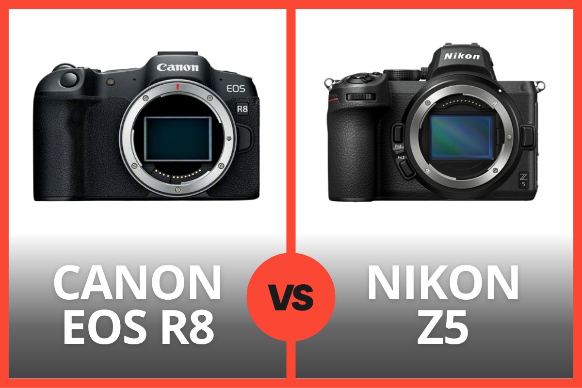 Canon EOS R8 vs. Nikon Z5: Vergleich der Spezifikationen