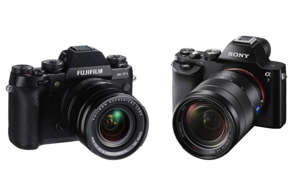 Vergleich: Fuji X-T1 vs. Sony A7